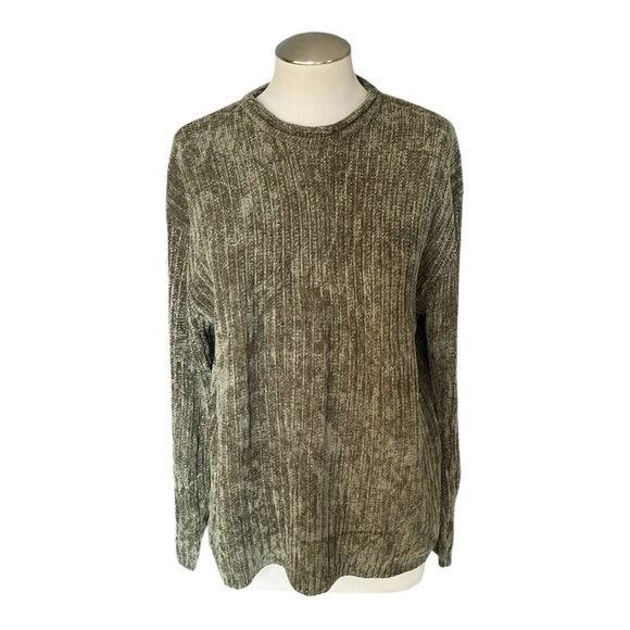 Linea Dôme | Sweaters | Linea Dme Chenille Ribbed Sweater Olive Green ...